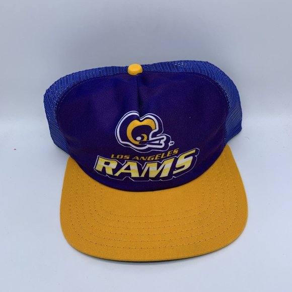 New Era | Accessories | Vintage Los Angeles Rams New Era Trucker Hat ...